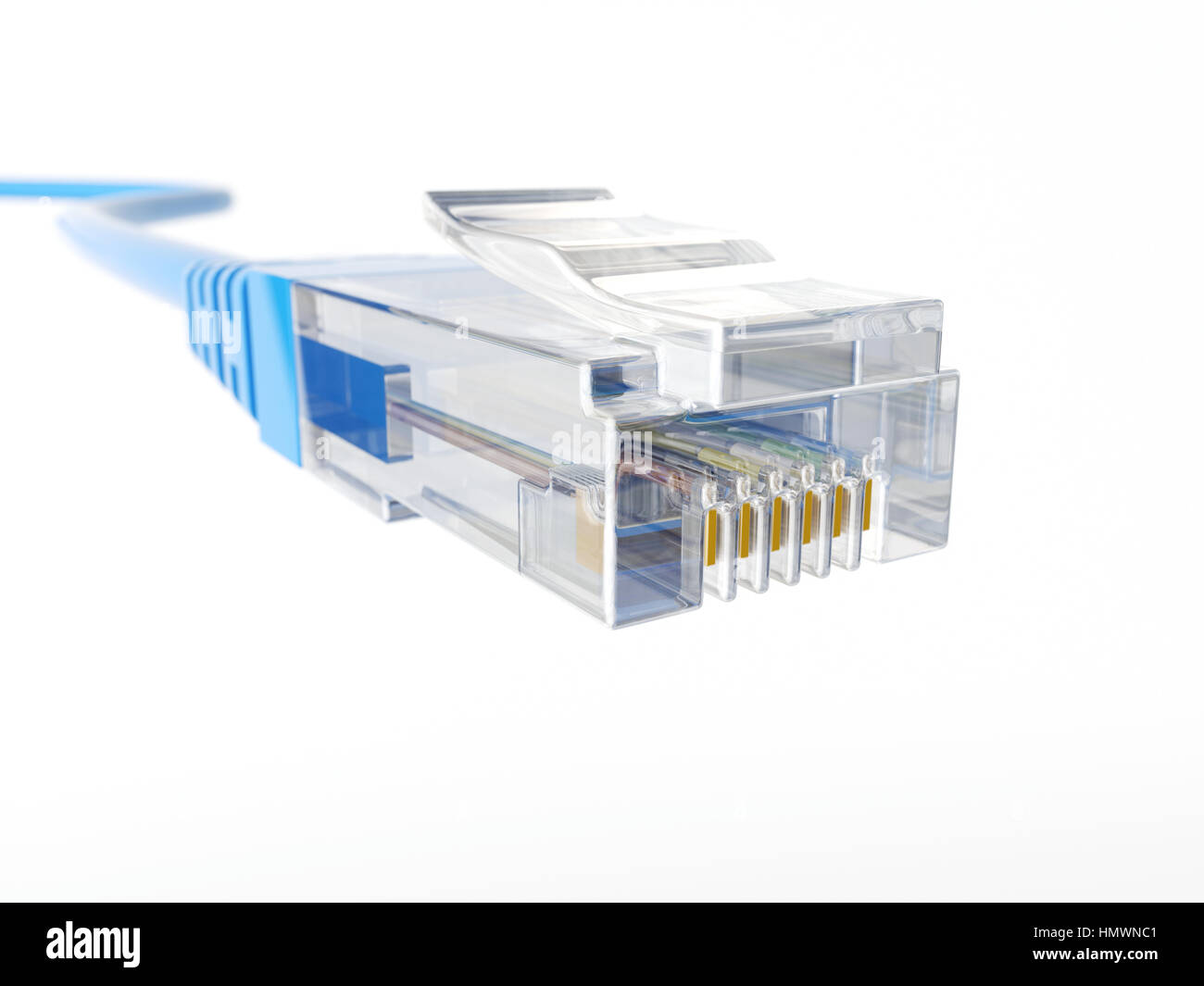 Ethernet cable close up - 3d Rendering Stock Photo - Alamy