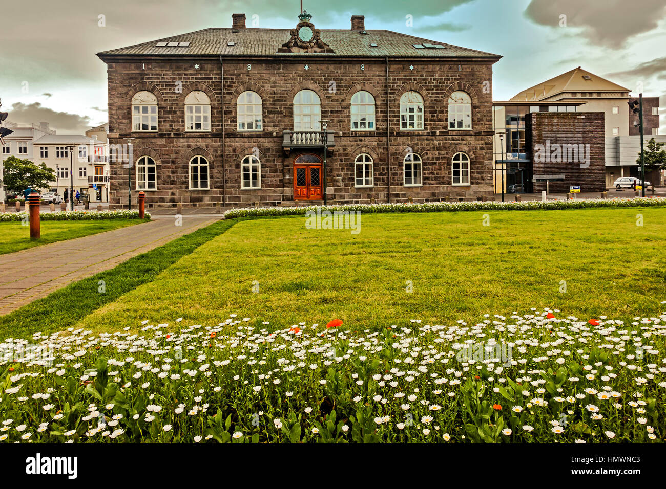 The Parliament Building Reykjavik Iceland Stock Photo - Alamy