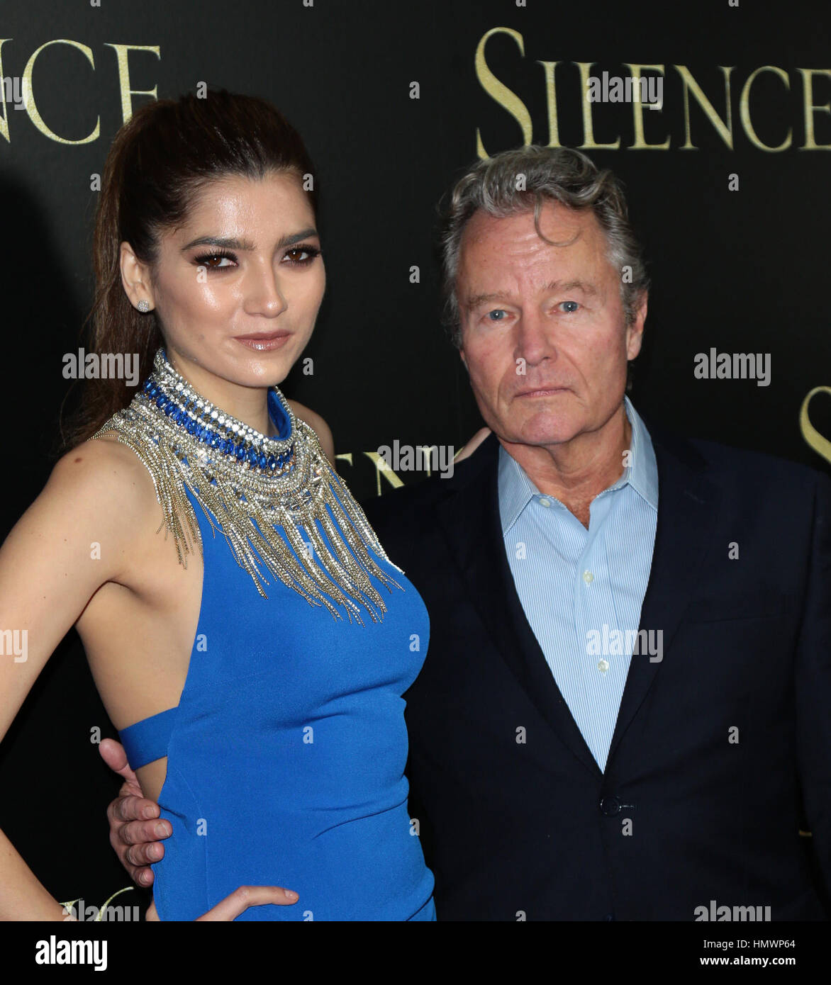 Blanca Blanco and John Savage attending the premiere of 'Silence' at ...