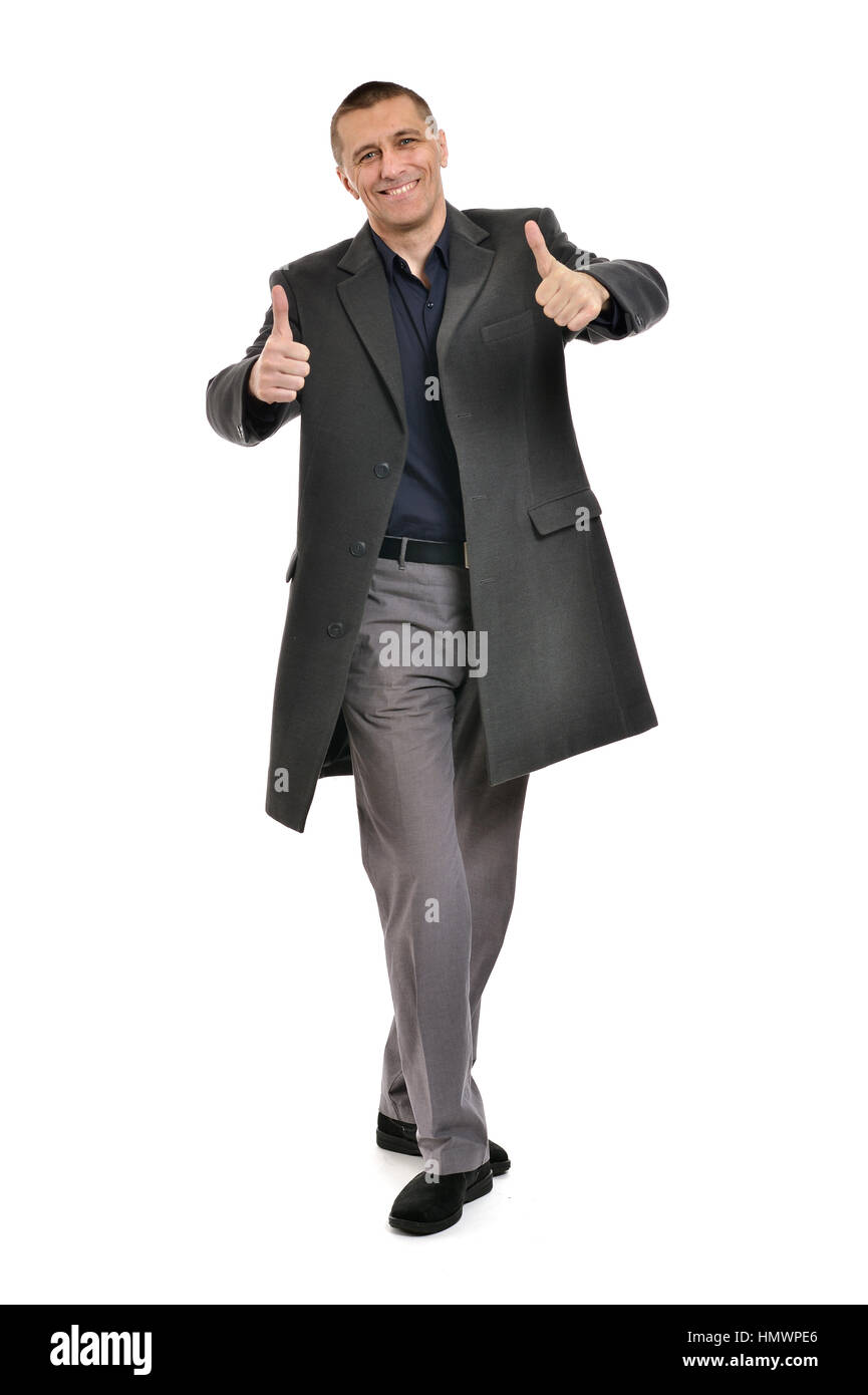 man with thumbs up Stock Photo - Alamy