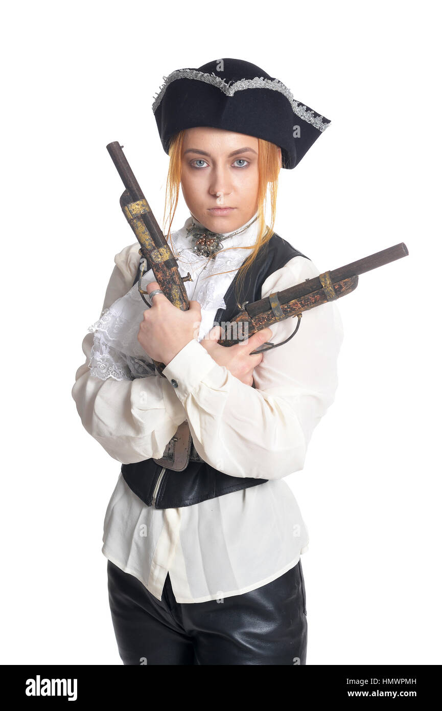 Woman pirate in old vintage hi-res stock photography and images - Alamy