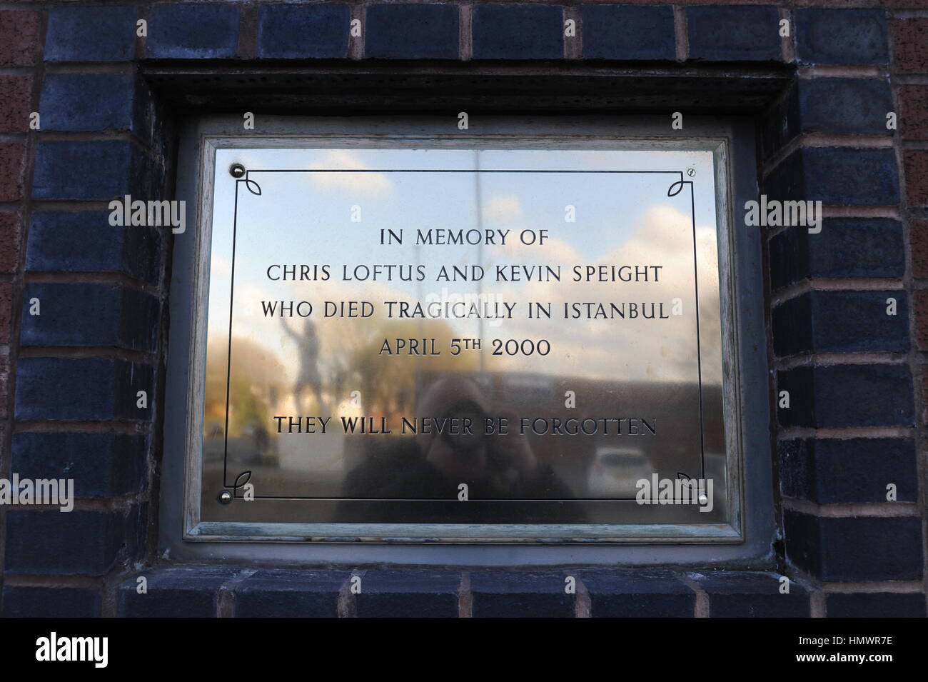 Chris Loftus and Kevin Speight memorial plaque at Leeds United Football ...