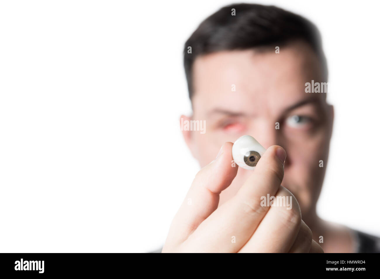 Glass eye prosthetic Ocular prosthesis Stock Photo - Alamy