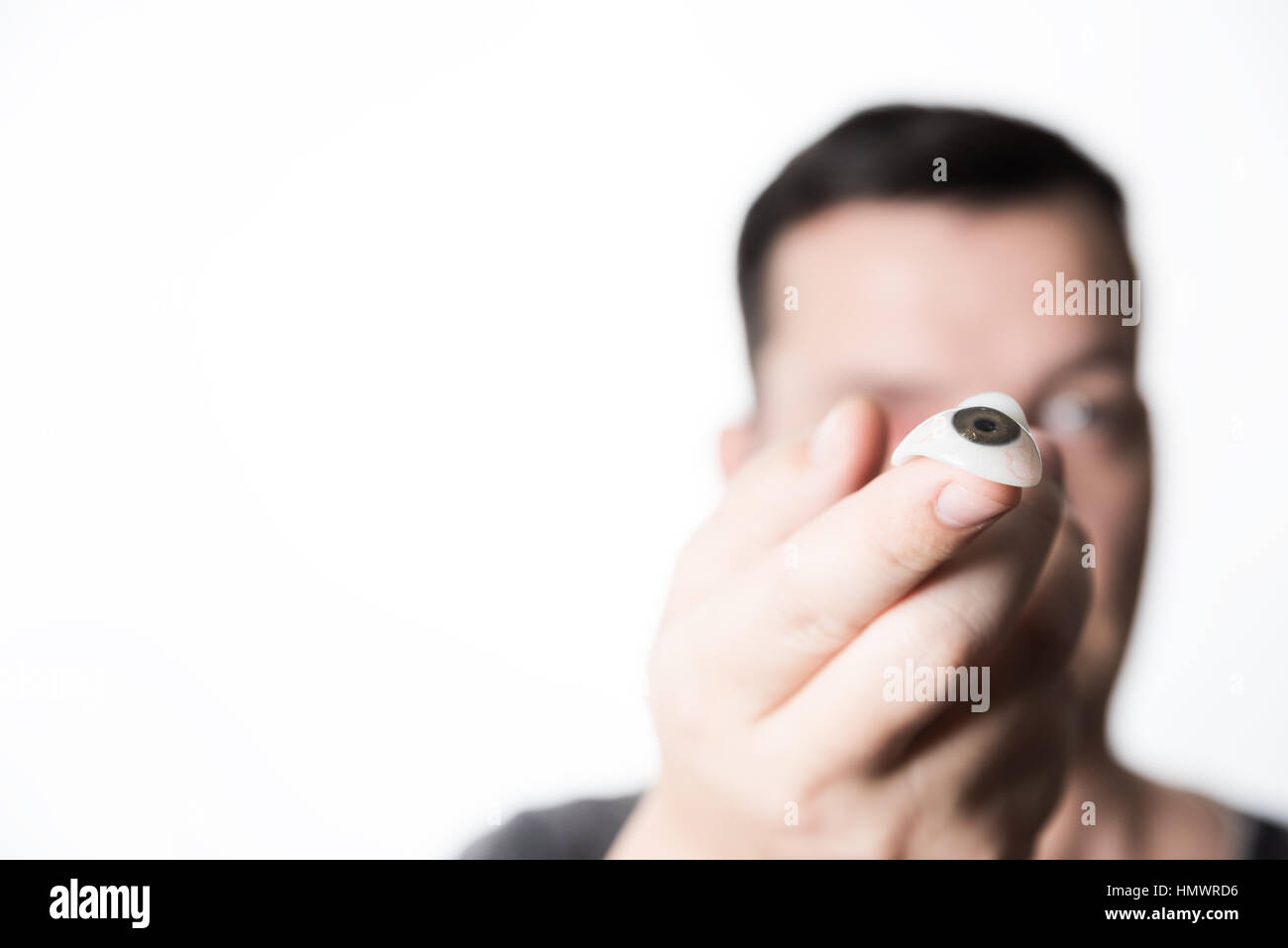 Glass eye prosthetic Ocular prosthesis Stock Photo - Alamy