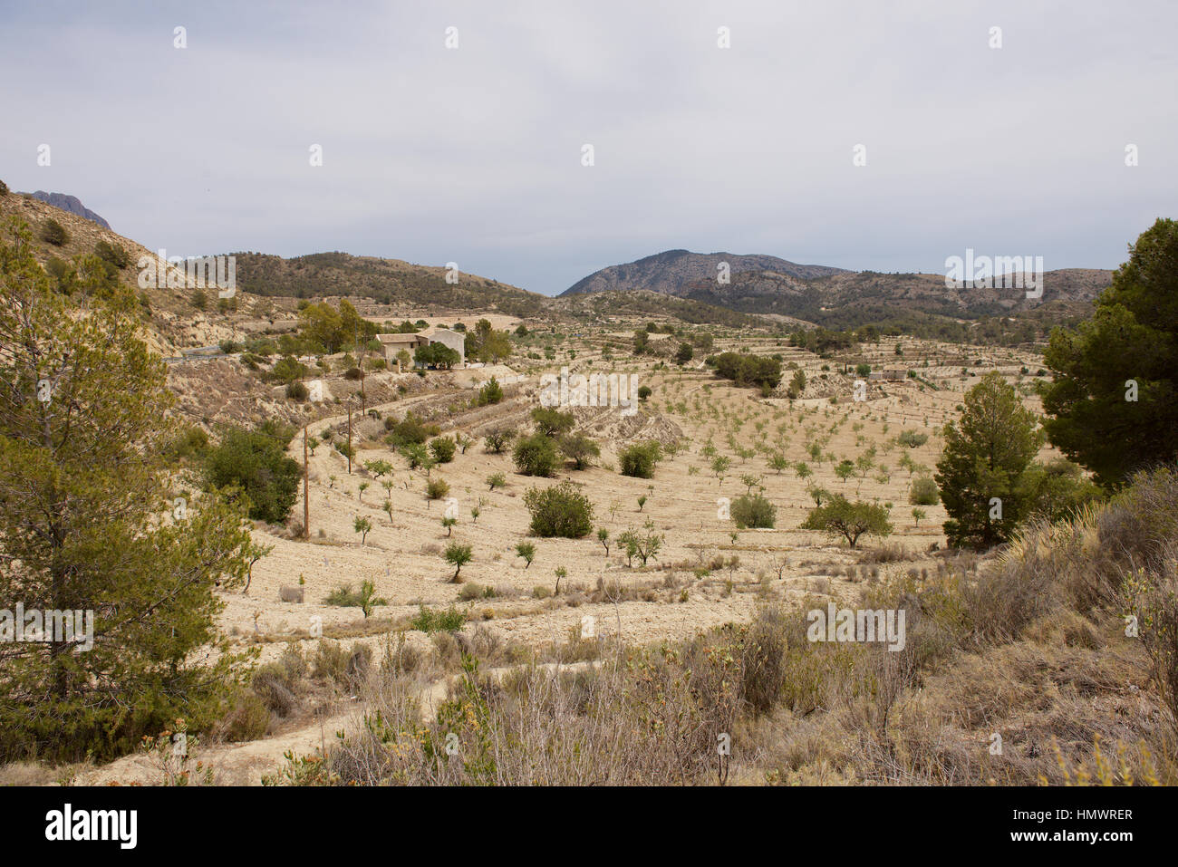 The countryside near Relleu, Alicante, Spain Stock Photo - Alamy