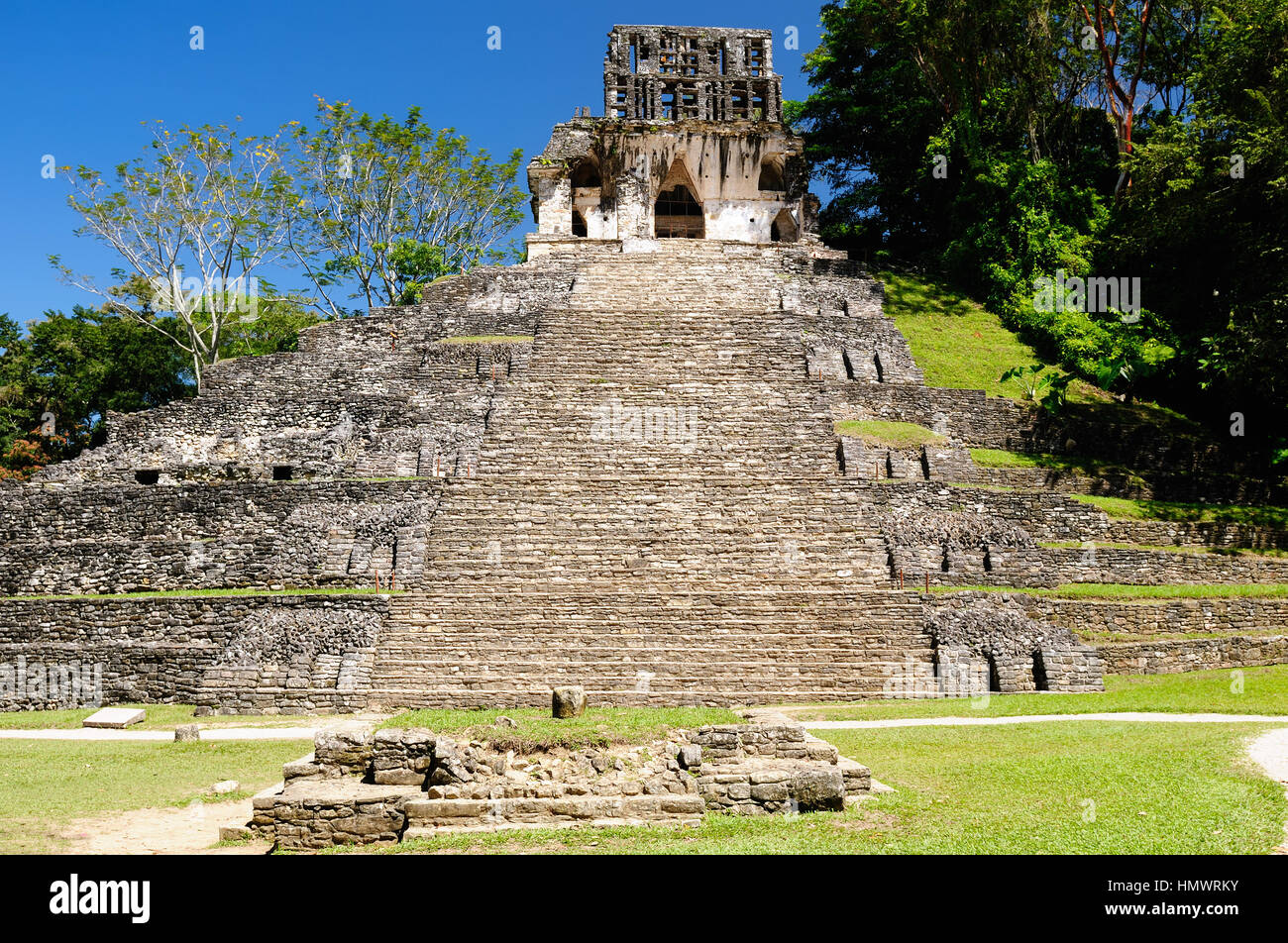 Ancient city of Palenque sits like a king on a throne of jungle where ...