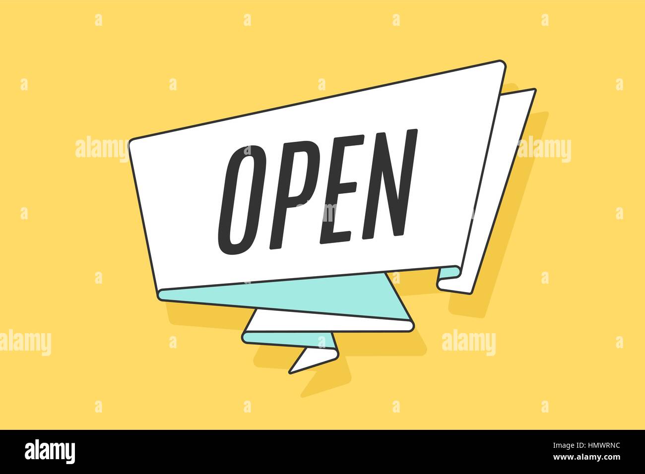 Banner ribbon drawn hi-res stock photography and images - Alamy