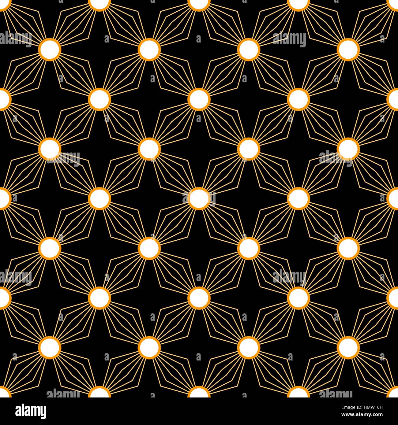 Simple diamond petal pattern in a square matrix layout with glowing ...