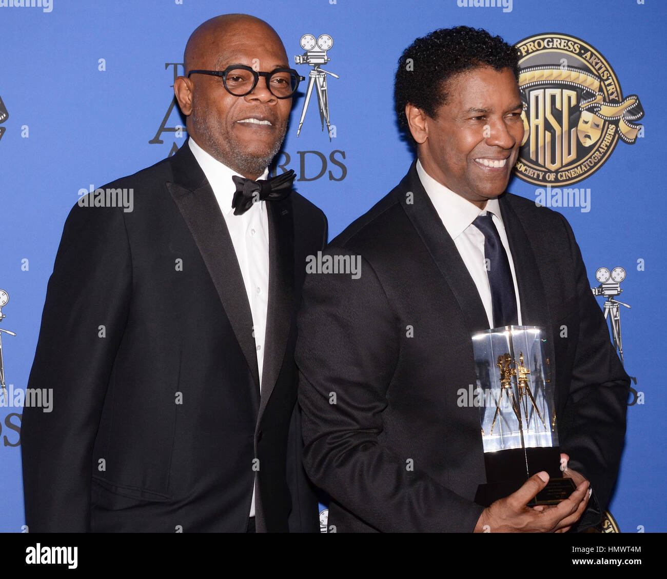 Samuel L. Jackson and Denzel Washington attends the 31st Annual ASC ...