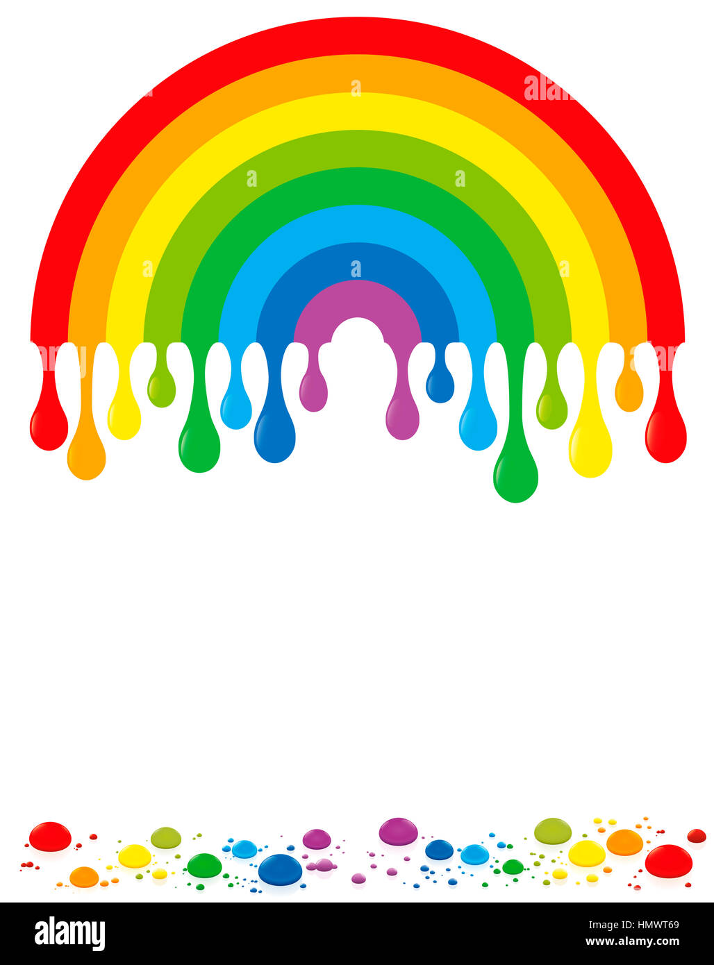 Dripping paint rainbow hi-res stock photography and images - Alamy