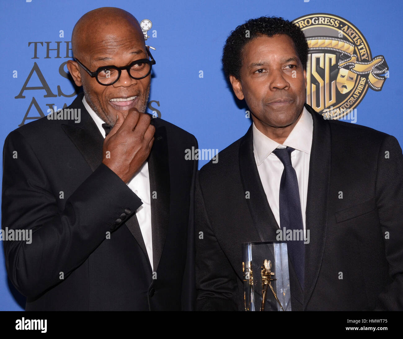 Samuel L. Jackson and Denzel Washington attends the 31st Annual ASC ...