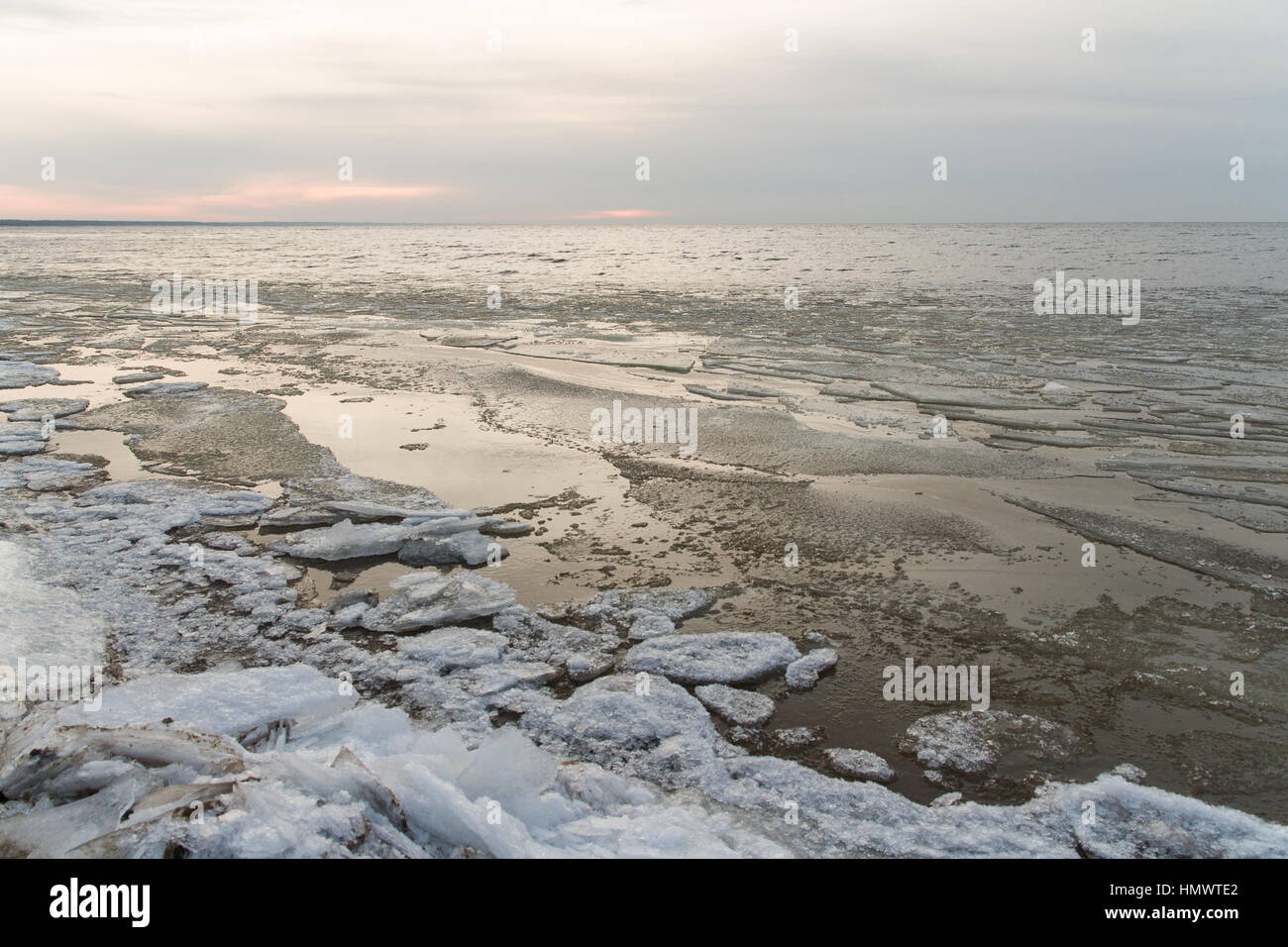 frozen ice blocks in the sea Stock Photo - Alamy