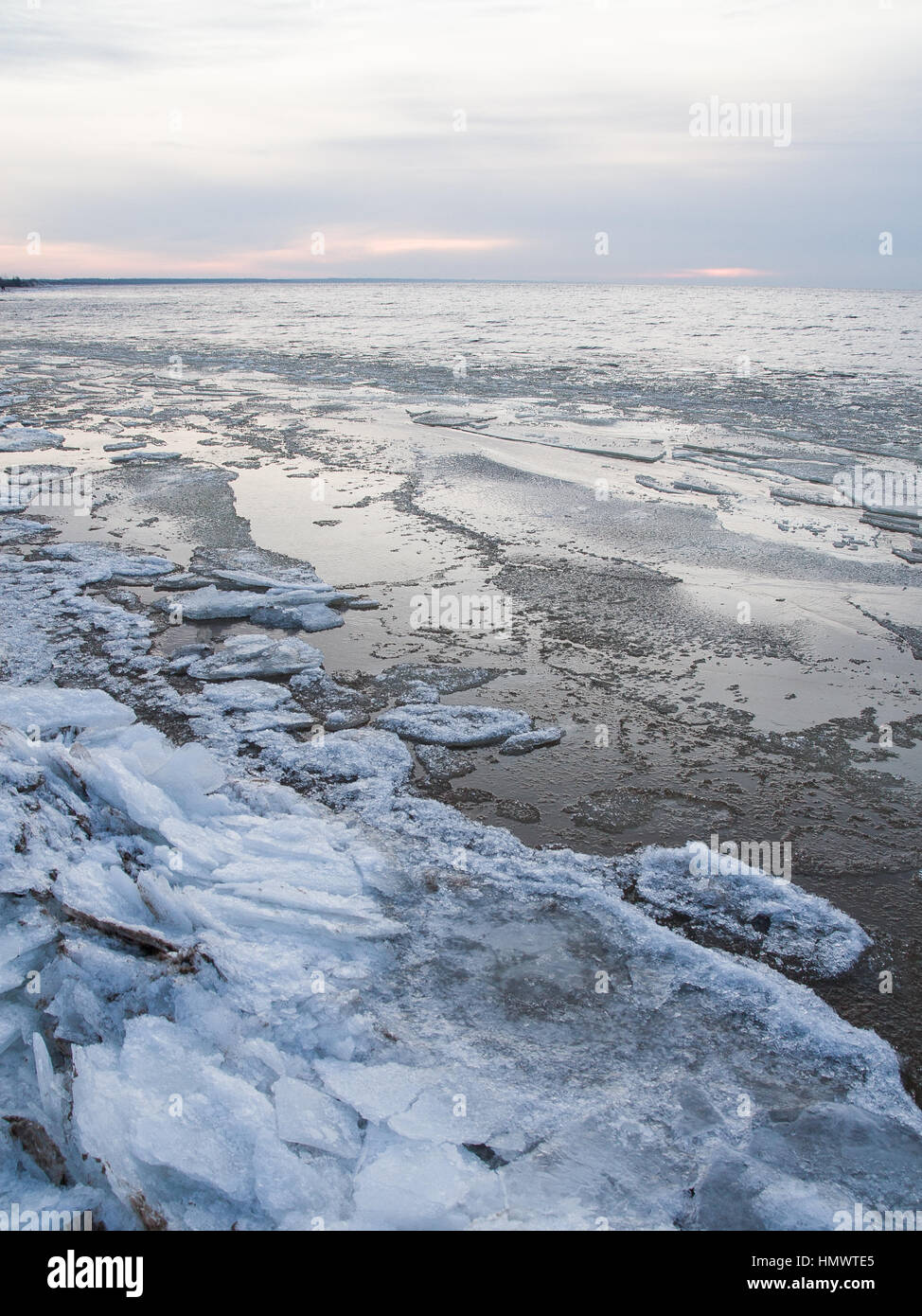 frozen ice blocks in the sea Stock Photo - Alamy