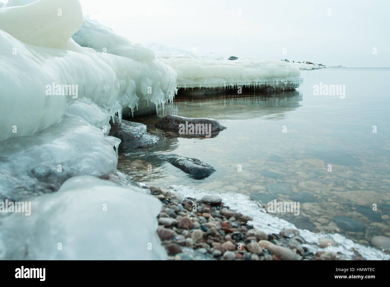 frozen ice blocks in the sea Stock Photo - Alamy