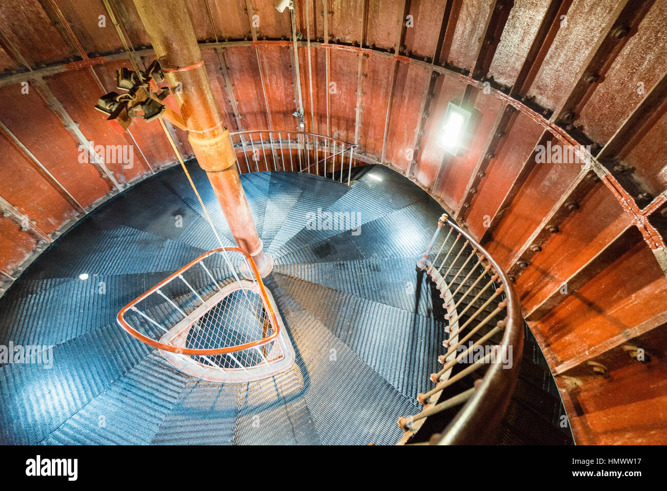 Old Spiral Staircase Lighthouse Royalty Free Photo: High Angle Photo