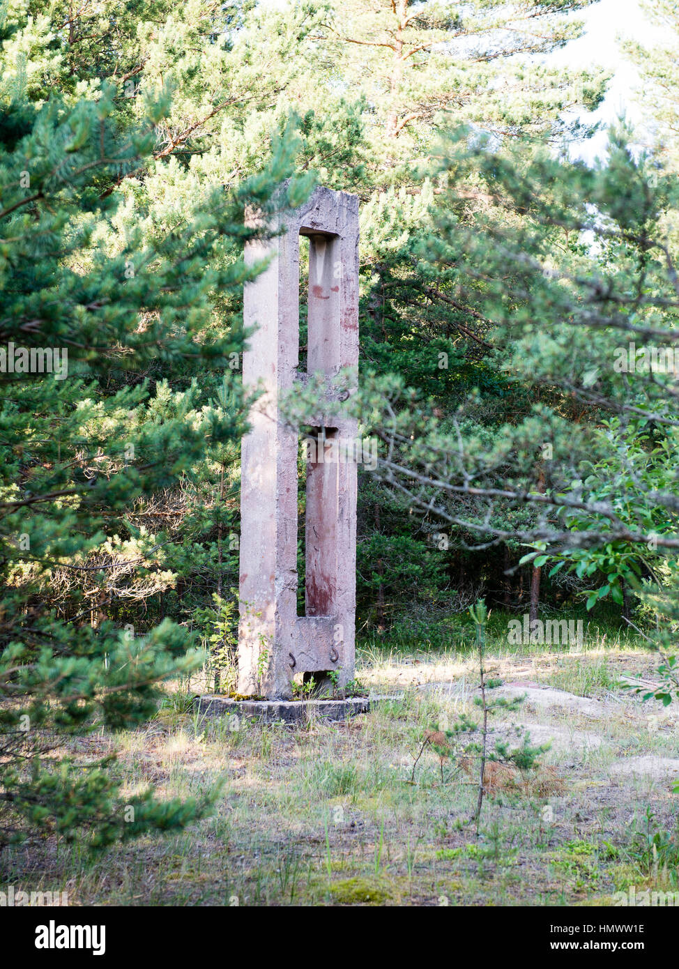 rusty metal objects in field and forest Stock Photo - Alamy
