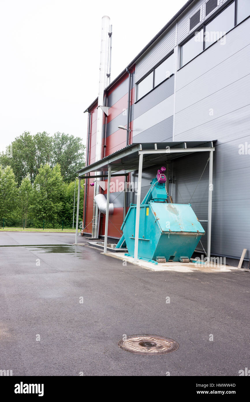 industrial site with steel storage units for heating Stock Photo - Alamy