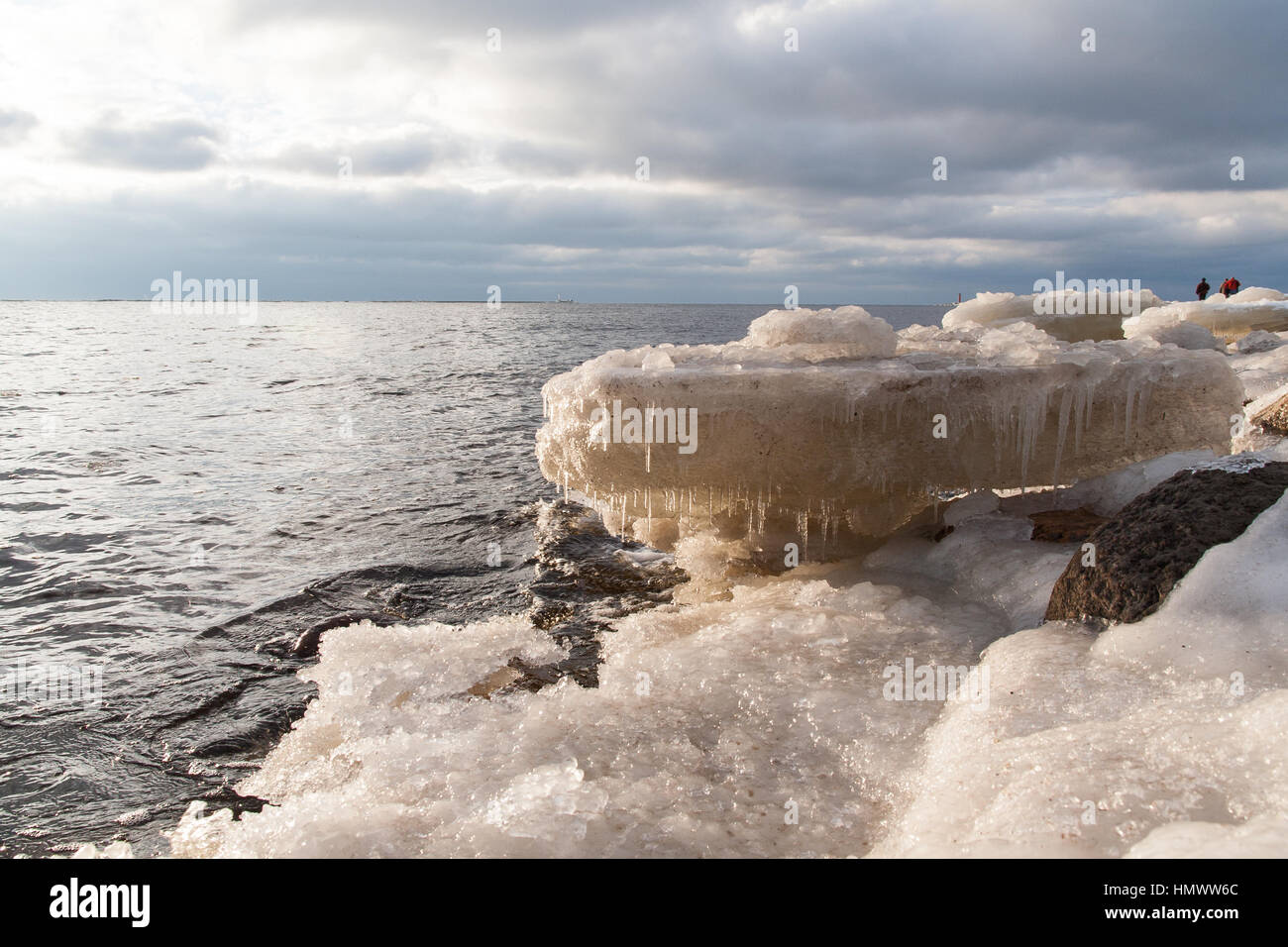 frozen ice blocks in the sea Stock Photo - Alamy