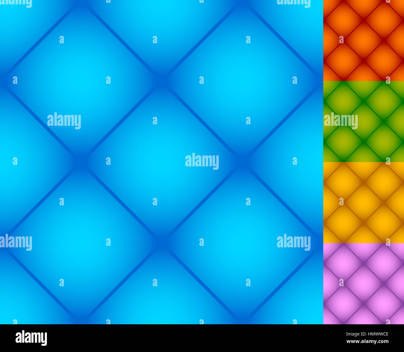 Set of repeatable square patterns in 5 distinct colors Stock Photo - Alamy