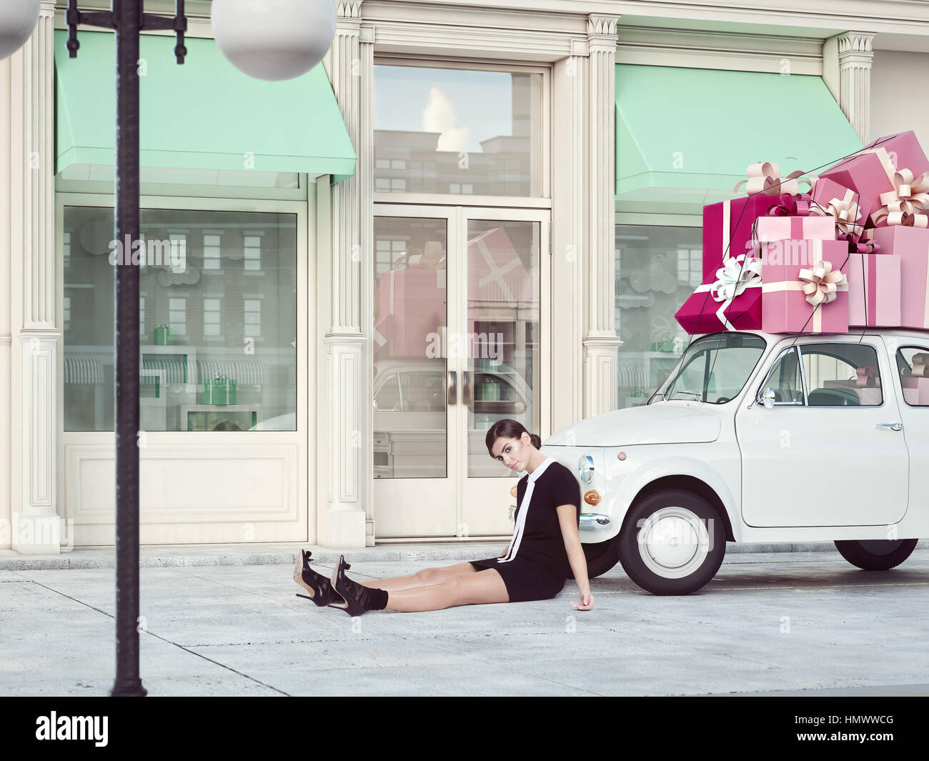 shopping mood. 3d rendering Stock Photo - Alamy
