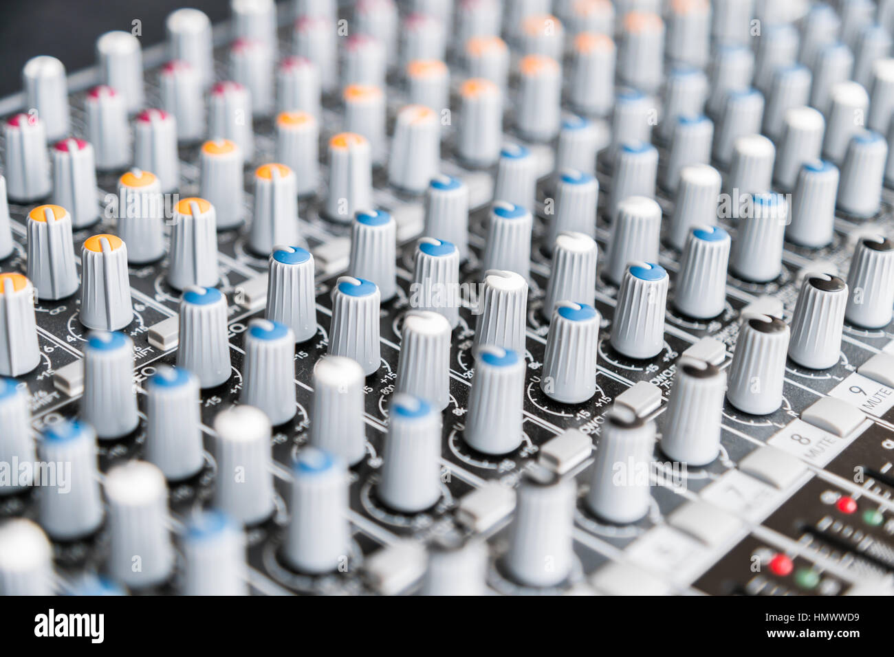 sound mixer control panel. Sound controller Recording Studio. music ...