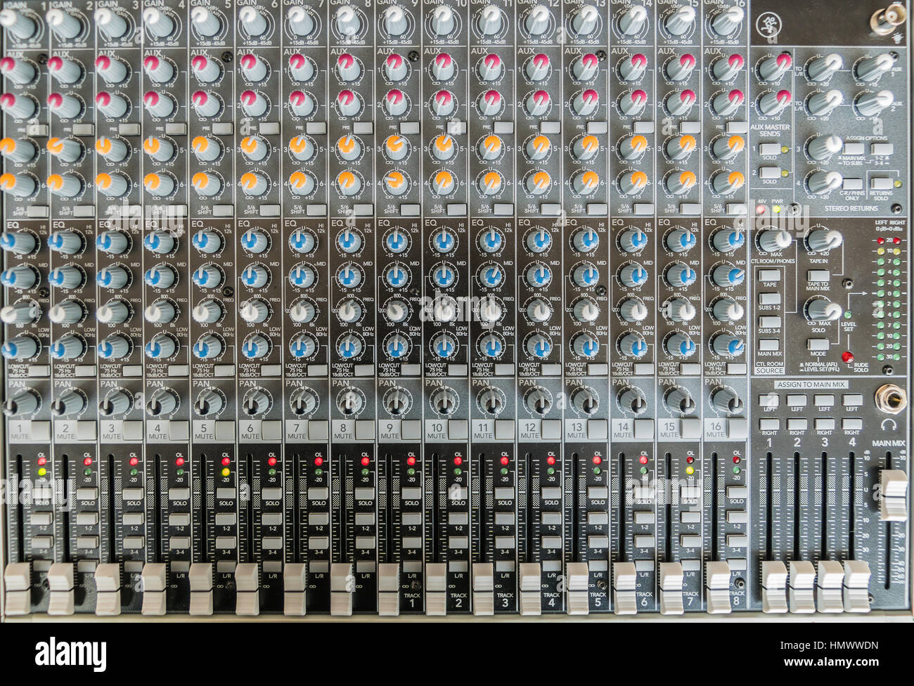 sound mixer control panel. Sound controller Recording Studio. music ...