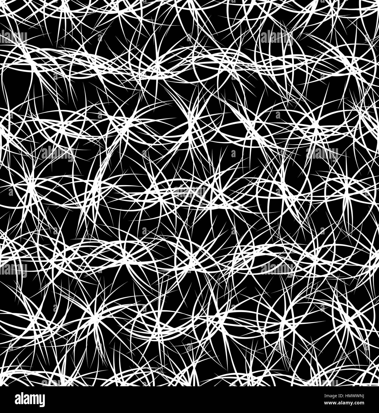 Random curvy lines tangled monochrome pattern - Random lines pattern ...