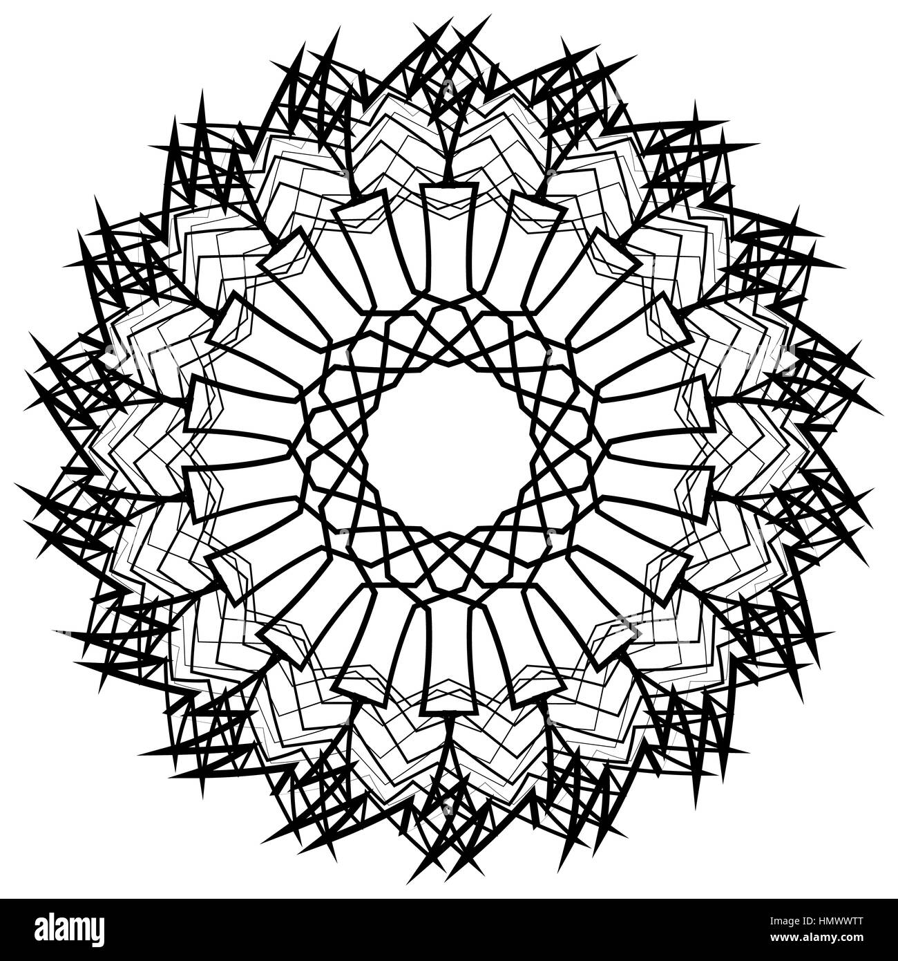 Circular spiral element. Abstract geometric circle element Stock Photo ...
