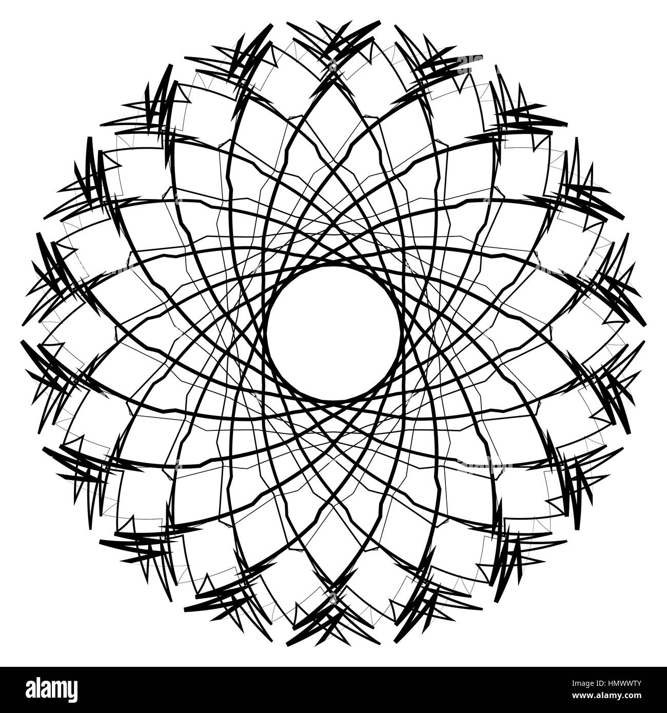 Circular spiral element. Abstract geometric circle element Stock Photo ...