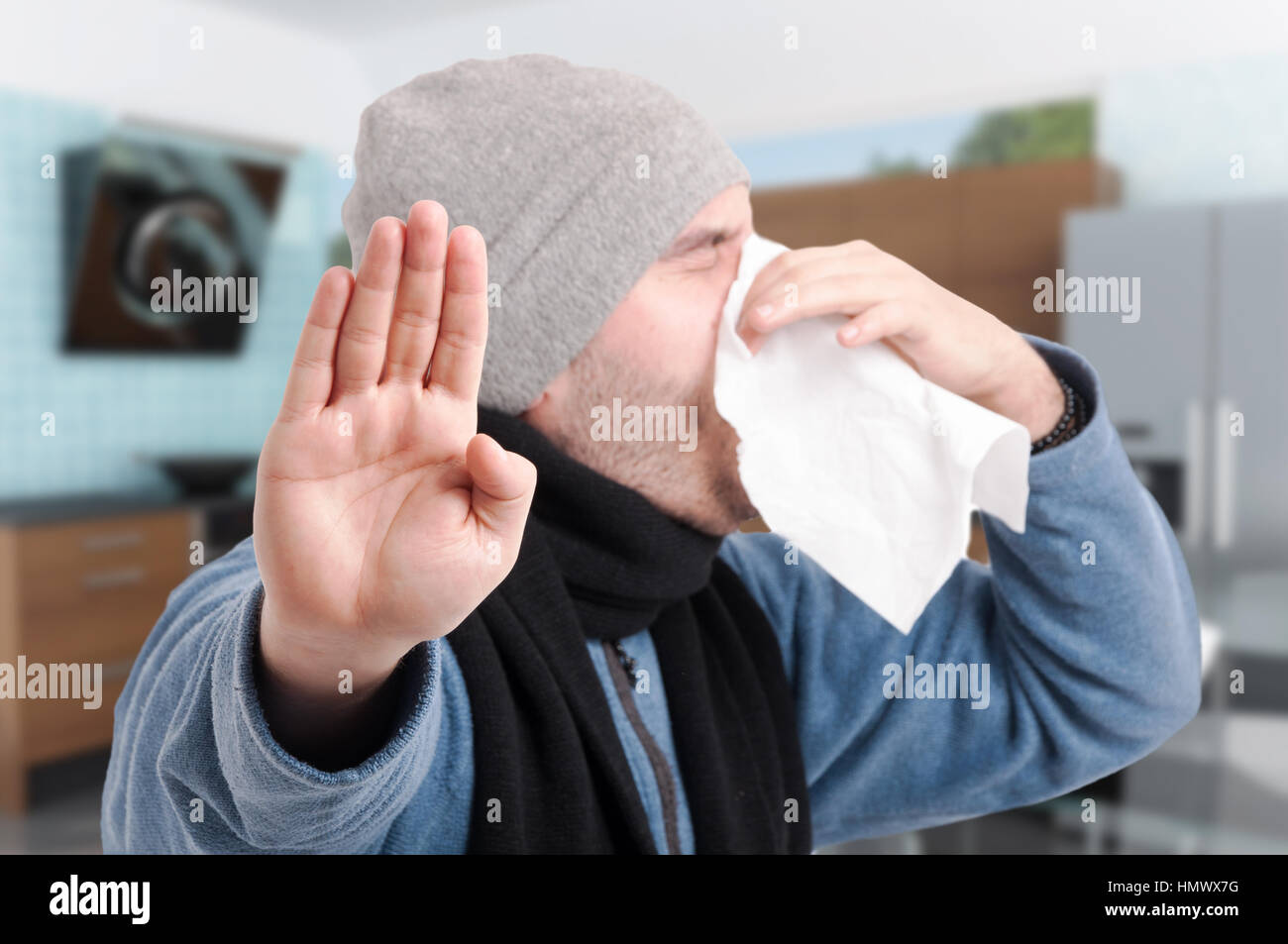 Person hand blowing nose hi-res stock photography and images - Alamy