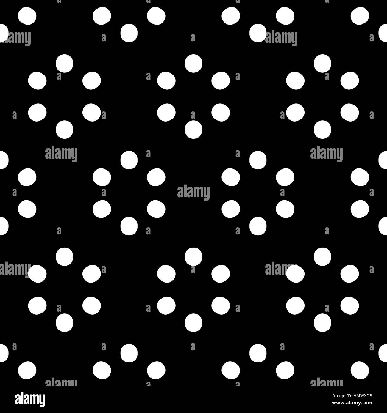 Repeatable polkadot pattern with structure of circles Stock Photo - Alamy