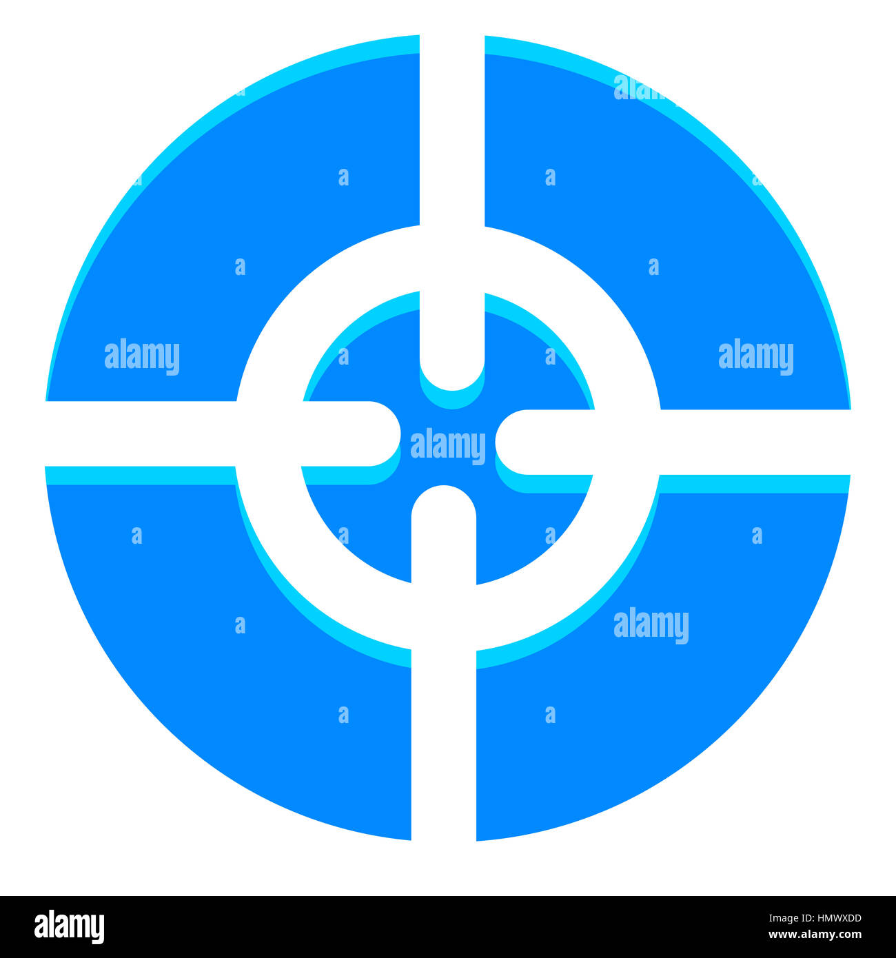 Abstract crosshair, target mark icon with adjustable highlight Stock ...