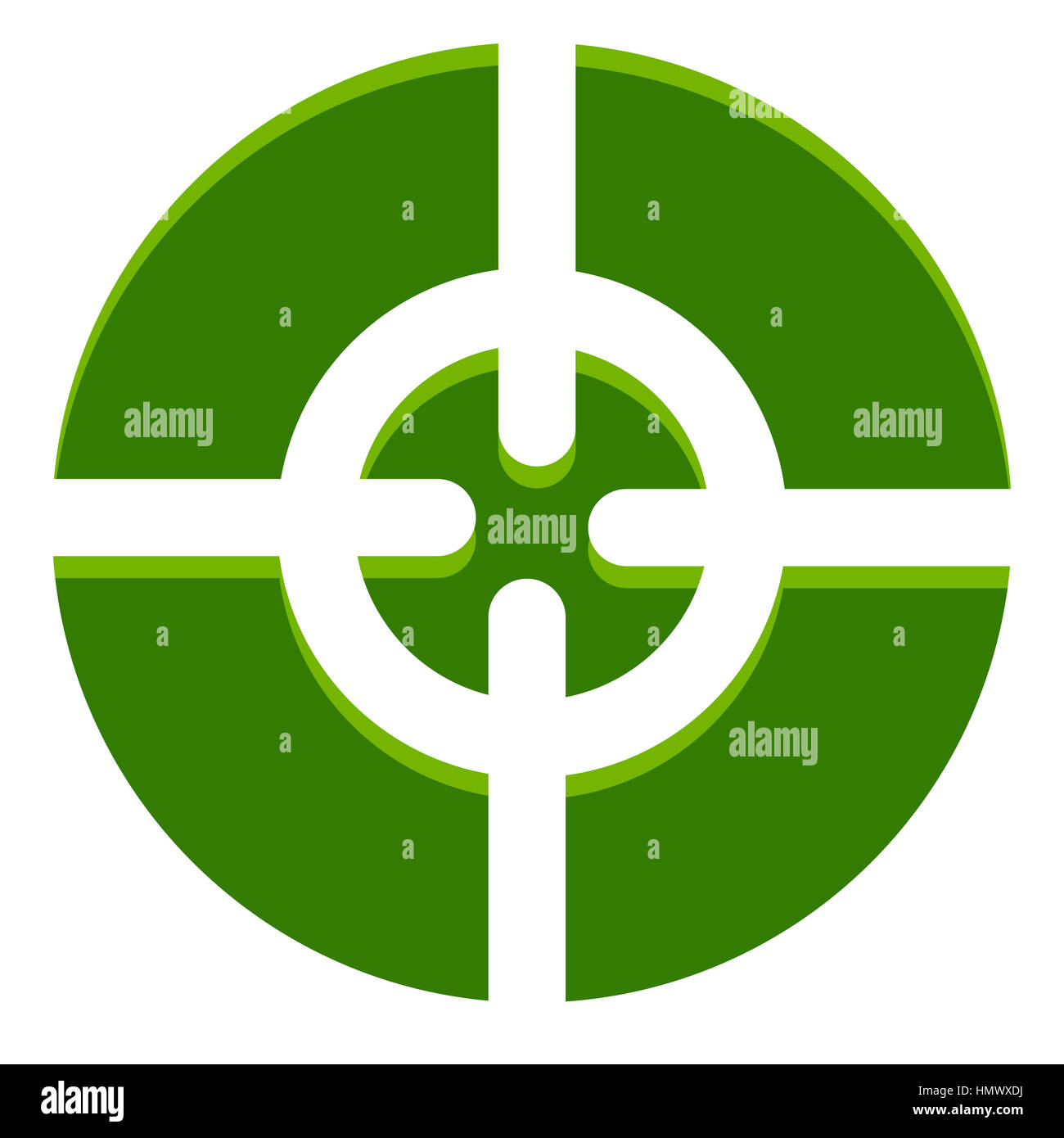 Abstract crosshair, target mark icon with adjustable highlight Stock ...