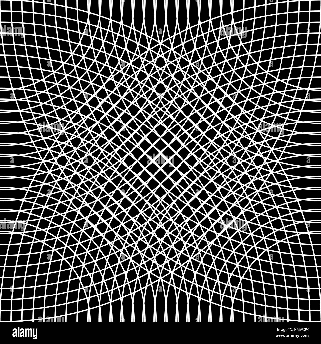 Fine concentric circles pattern Black and White Stock Photos & Images ...