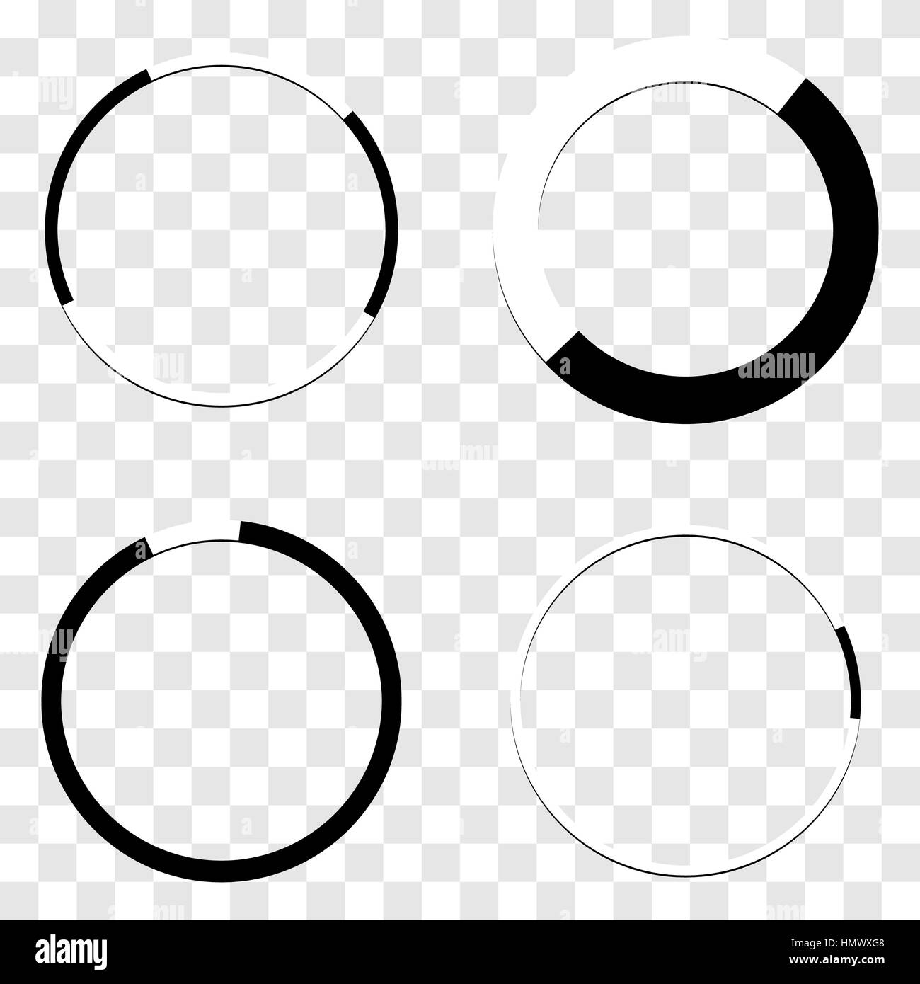 Circular element with rectangle / square texture. Geometric circle ...