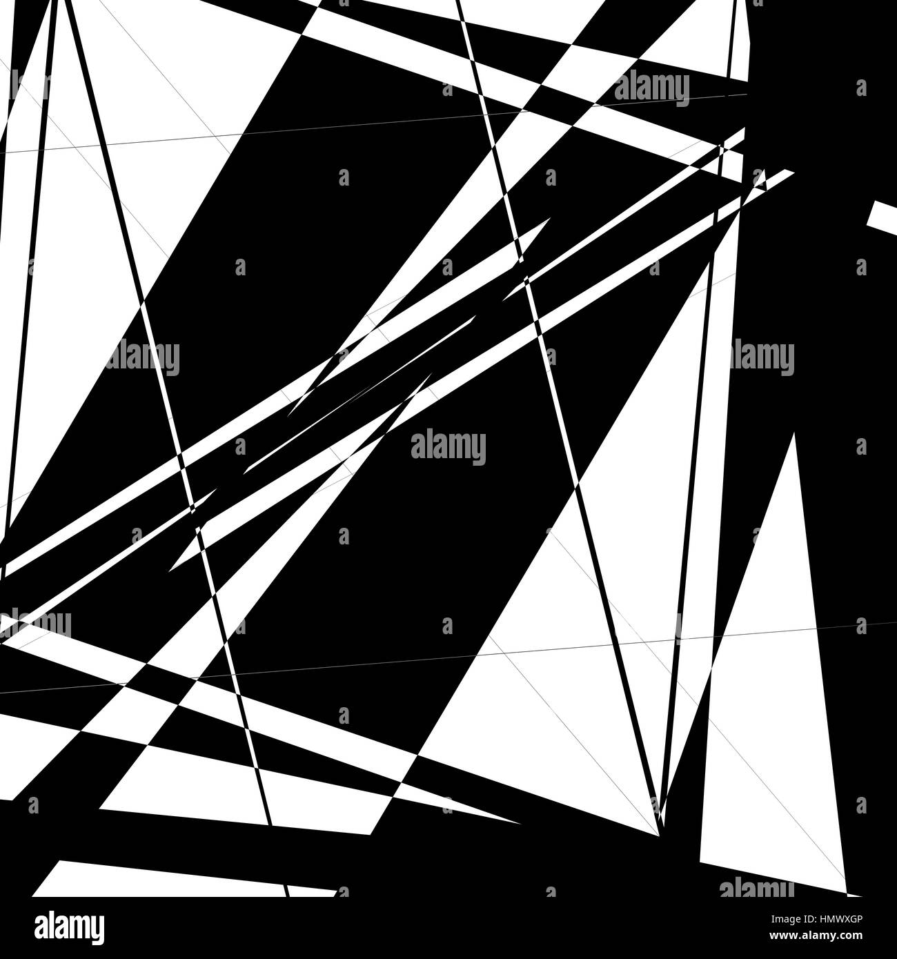 Edgy, random artistic composition of geometric shapes Stock Photo - Alamy