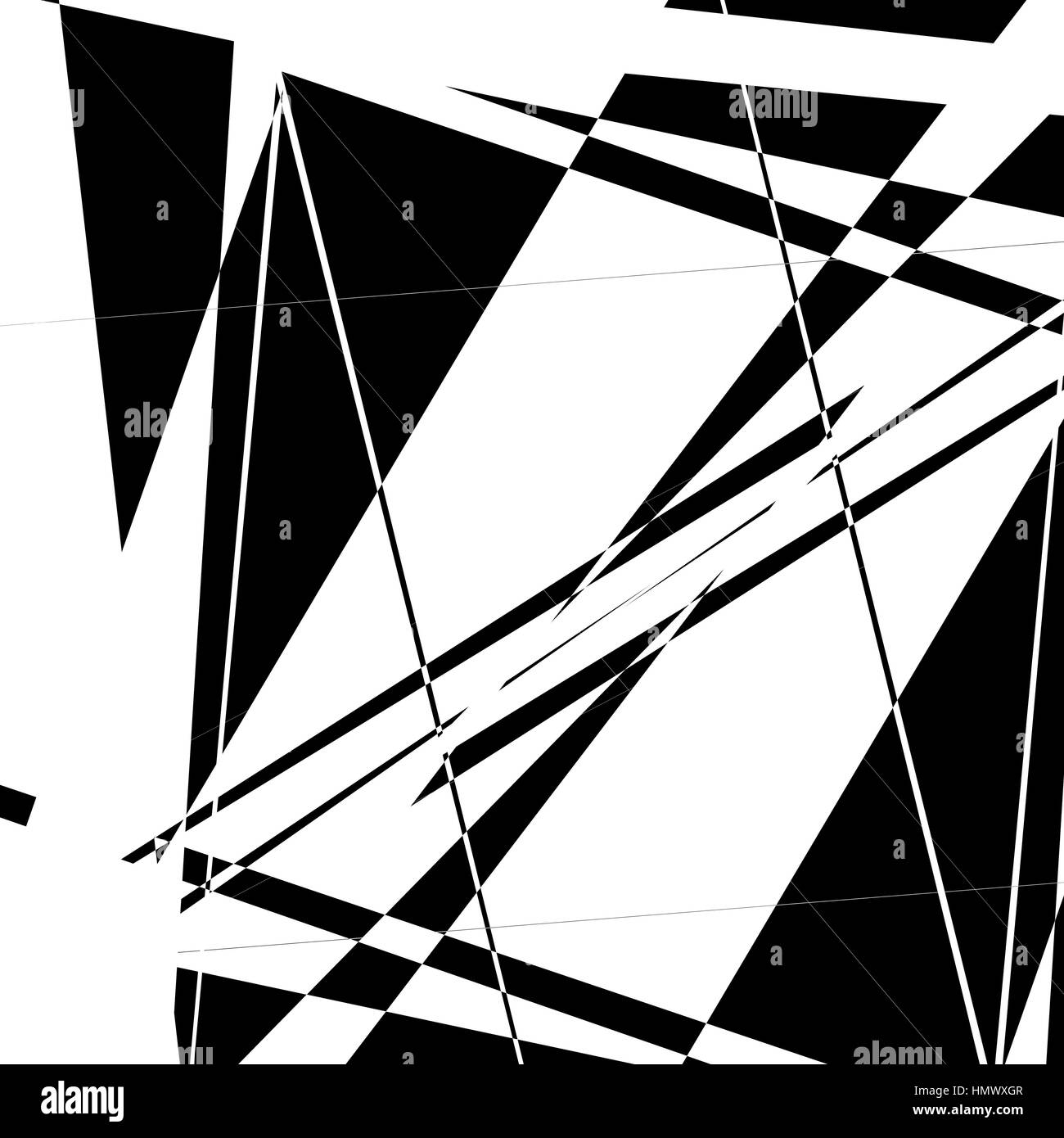 Edgy, random artistic composition of geometric shapes Stock Photo - Alamy