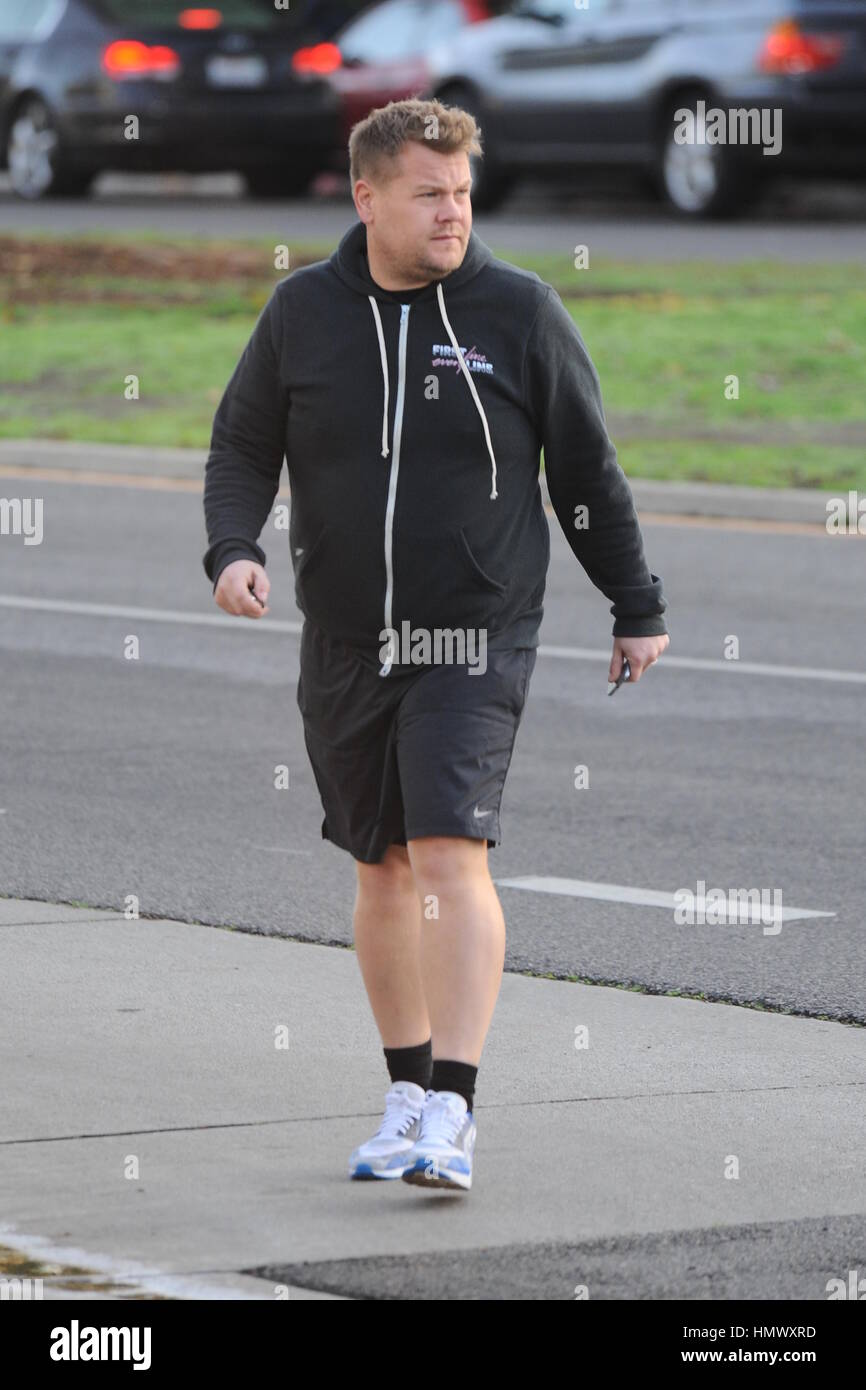 James Corden with his son Max in Brentwood Featuring: James Corden ...
