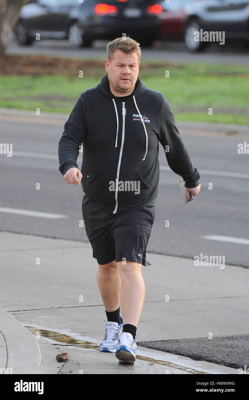 James Corden with his son Max in Brentwood Featuring: James Corden ...