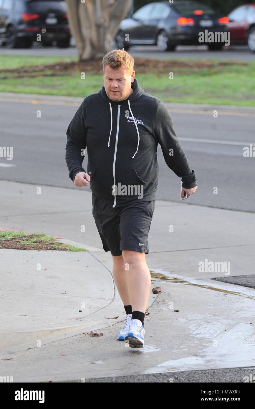 James Corden with his son Max in Brentwood Featuring: James Corden ...