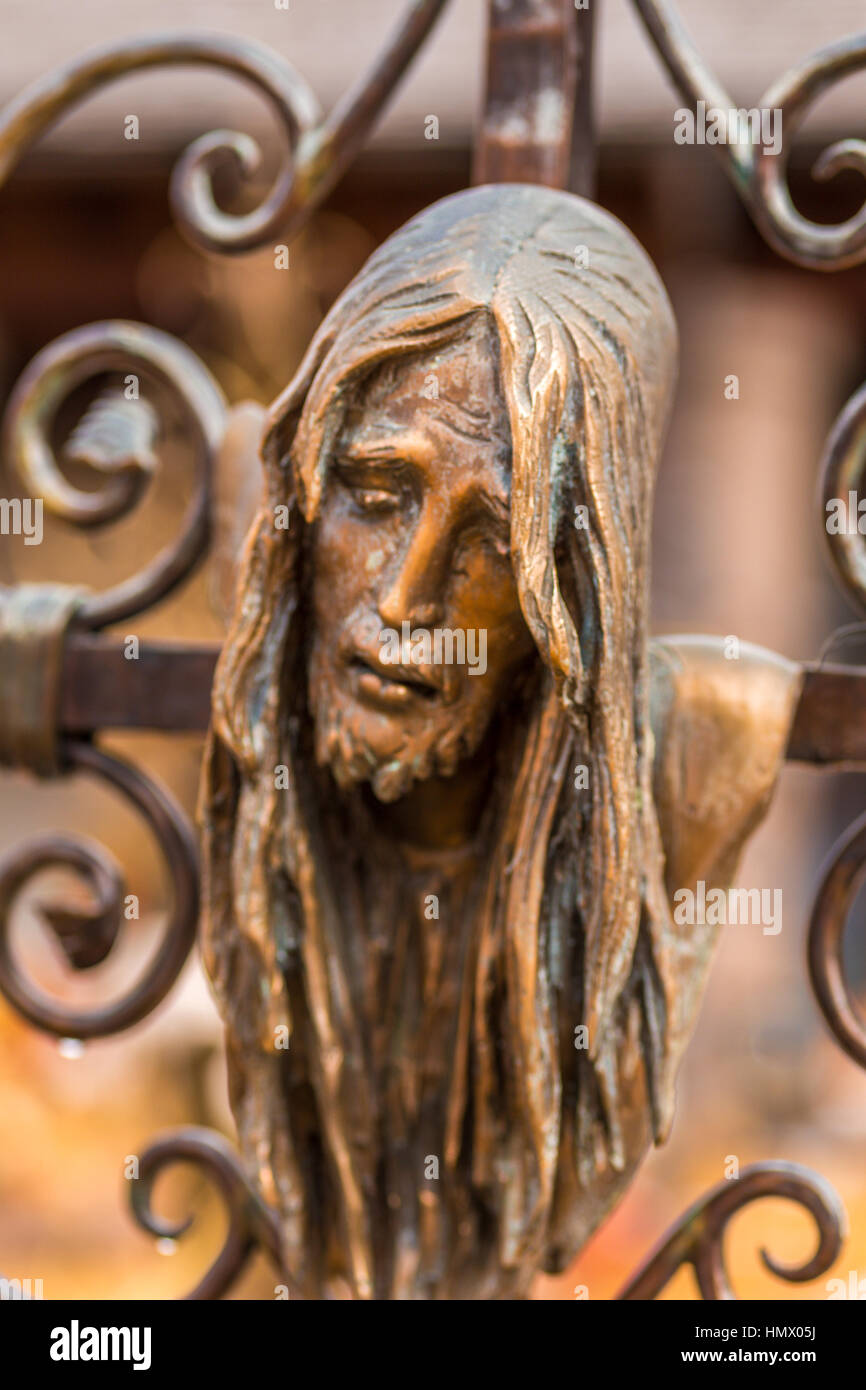 iron sculpture of Jesus Christ Stock Photo - Alamy
