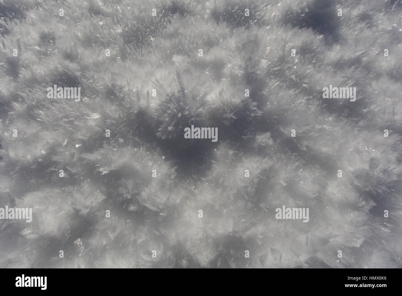 Details of ice crystals of snow surface in winter Stock Photo - Alamy