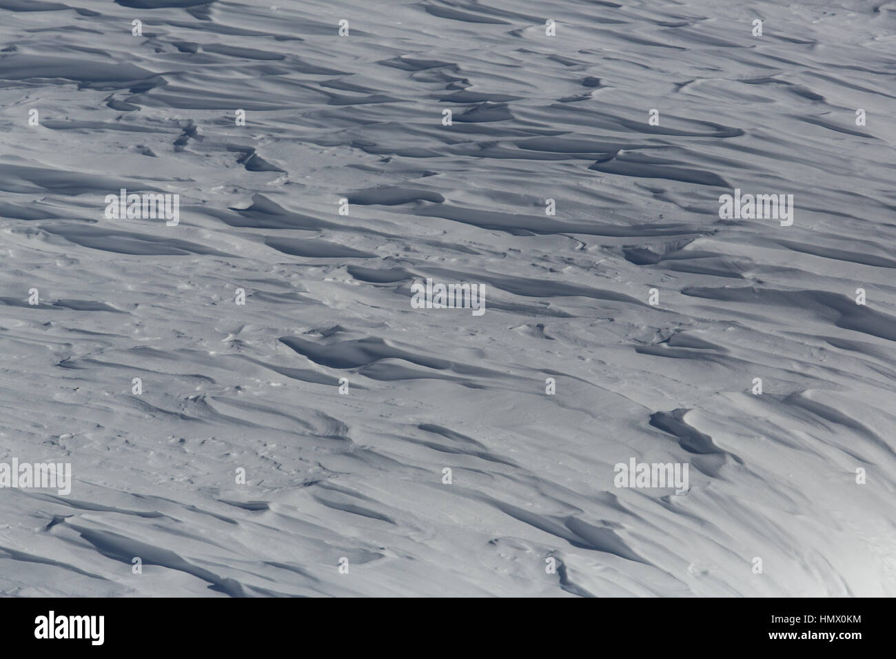 Structured natural snow surface in the mountains Stock Photo - Alamy