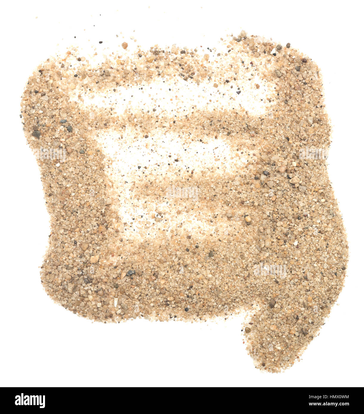 sand isolated on white background Stock Photo - Alamy