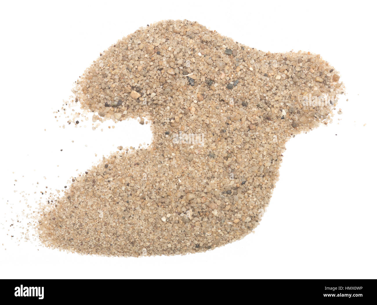 sand isolated on white background Stock Photo - Alamy