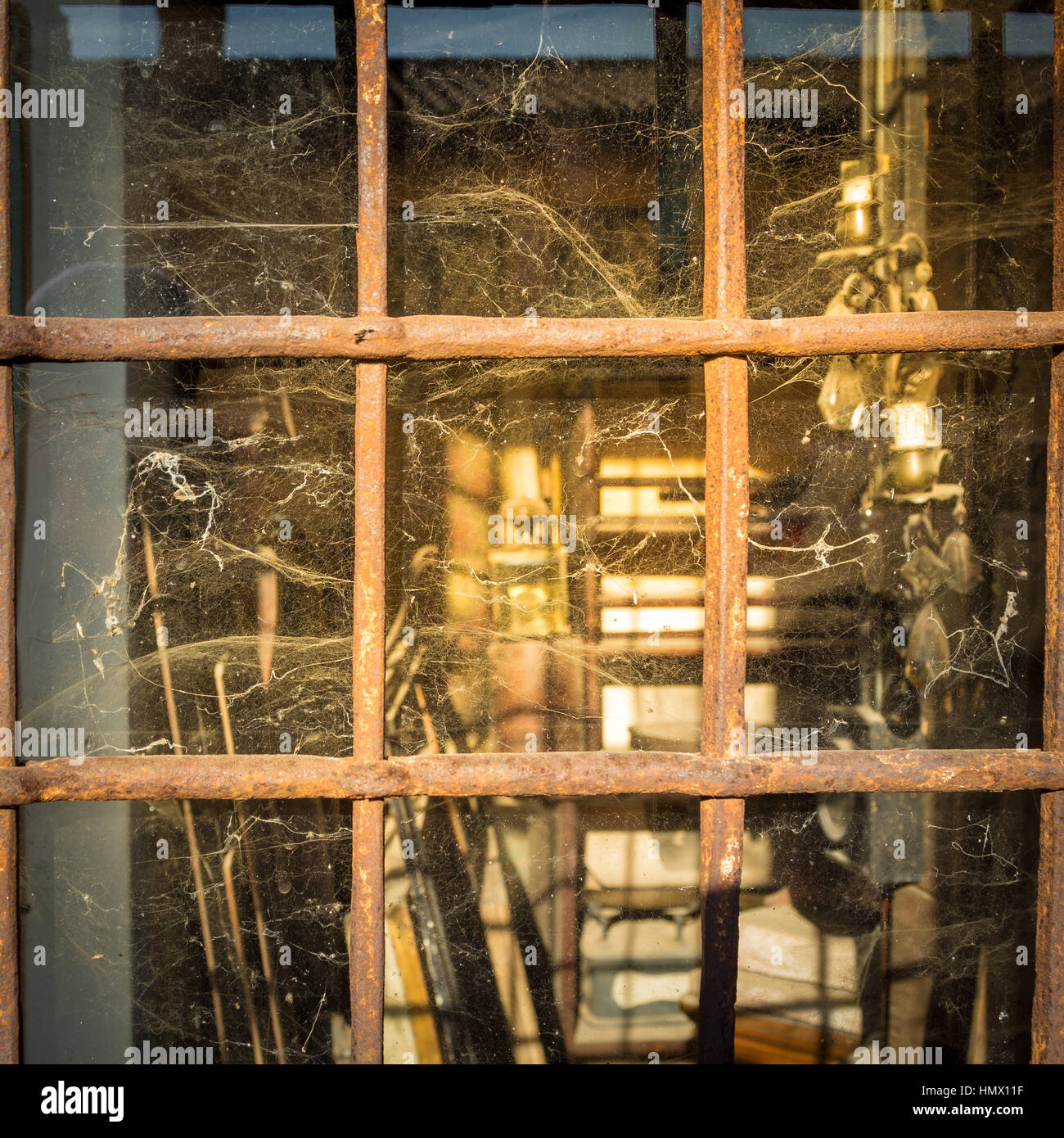 window with cobwebs Stock Photo - Alamy
