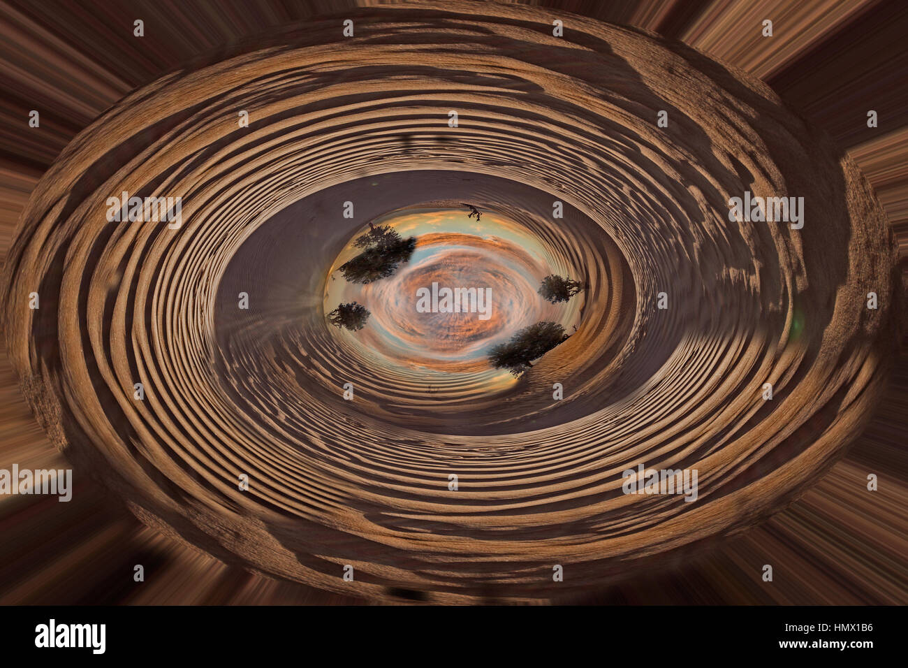 Fish Eye View of Desert Sand Dunes Stock Photo - Alamy