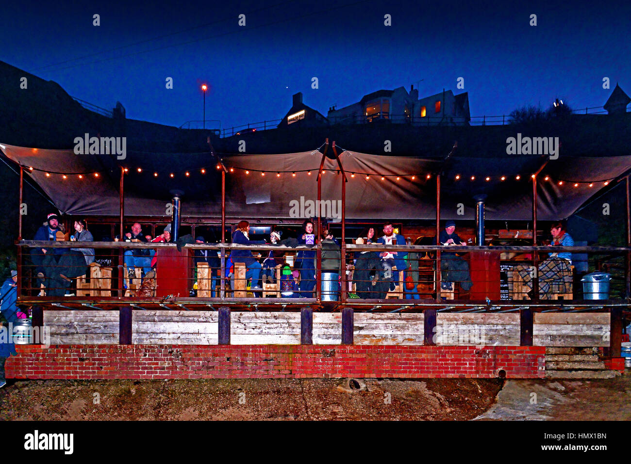 Rileys Fish Shack Tynemouth beach North Tyneside Stock Photo - Alamy