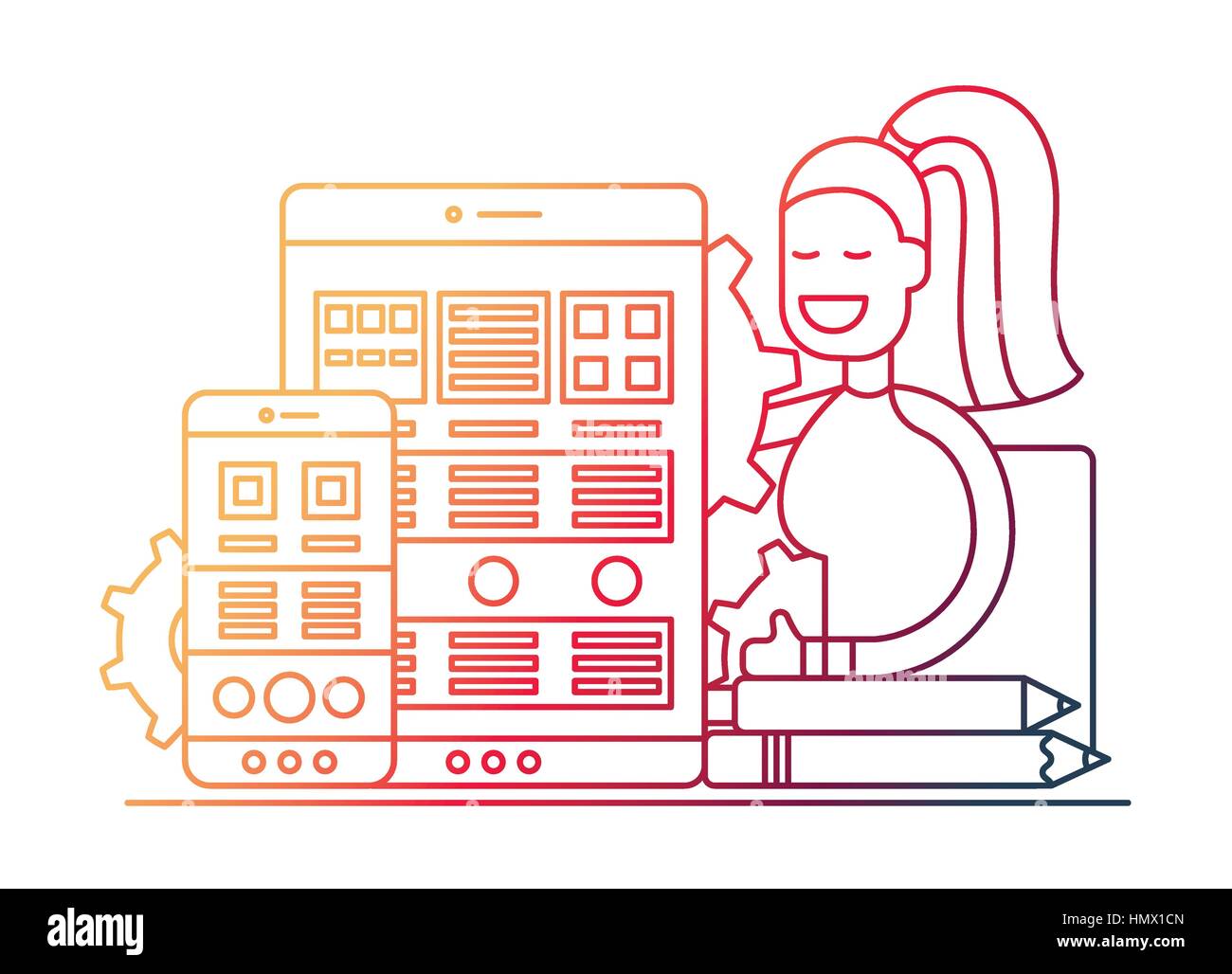 Engineering optimization concept on Stock Vector Images - Alamy