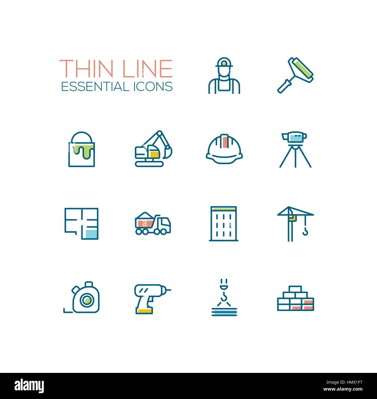 Construction site survey Stock Vector Images - Alamy